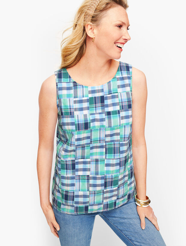 Madras Button Back Shell | Talbots