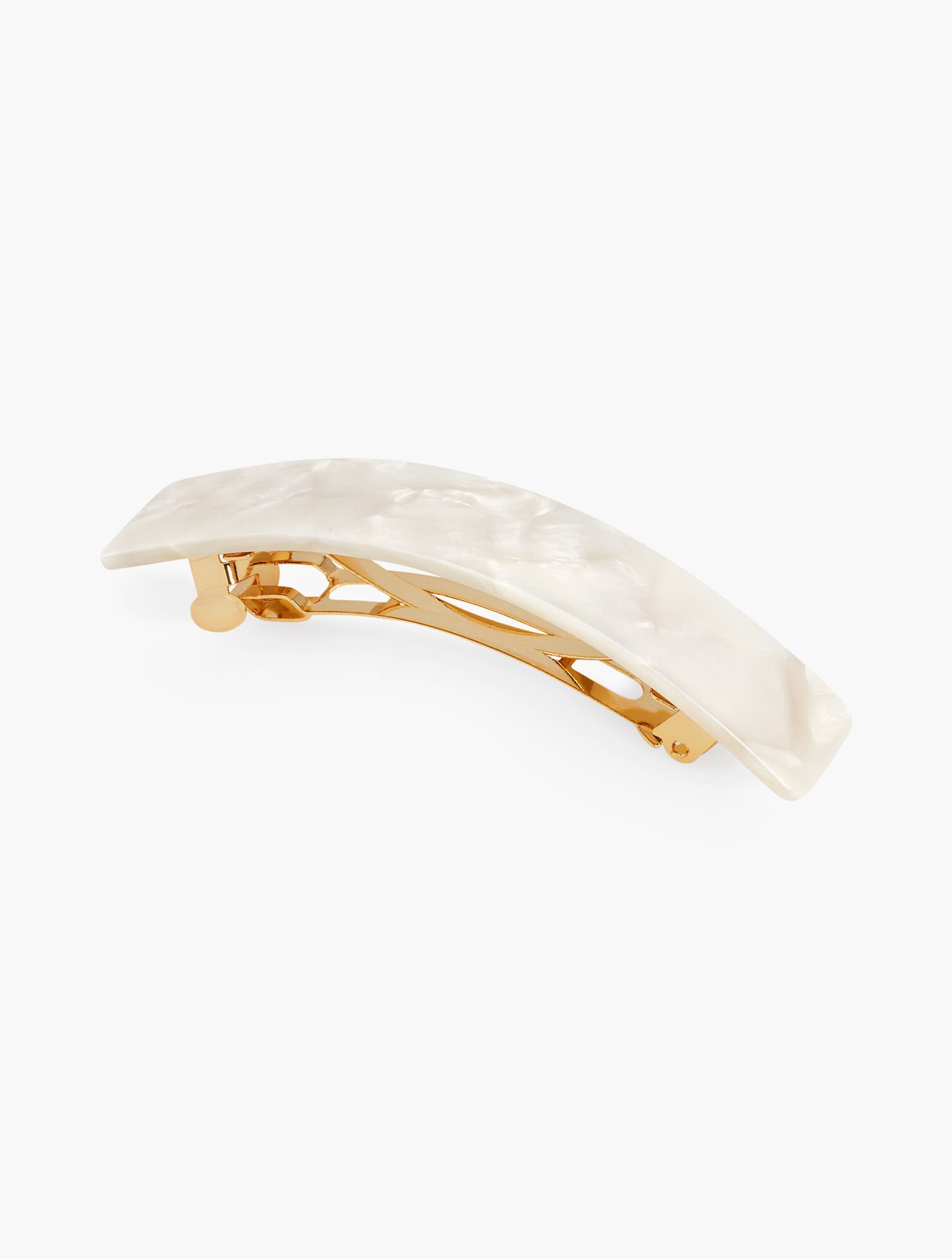 Marbled Resin Barrette | Talbots