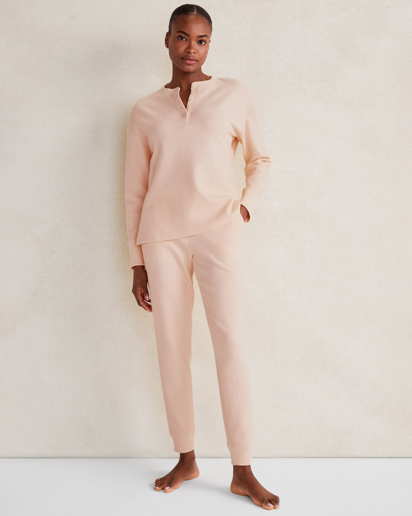 Organic Cotton Waffle Knit Joggers | Haven Well Within