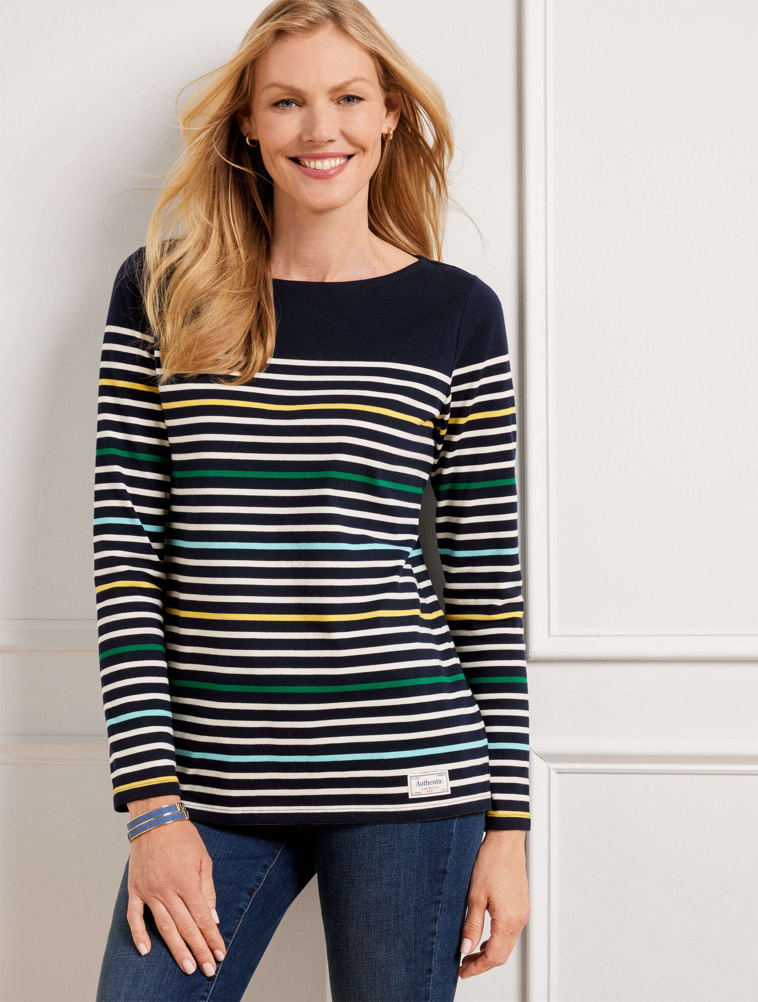 Authentic Talbots Tee - Brigitte Stripe | Talbots