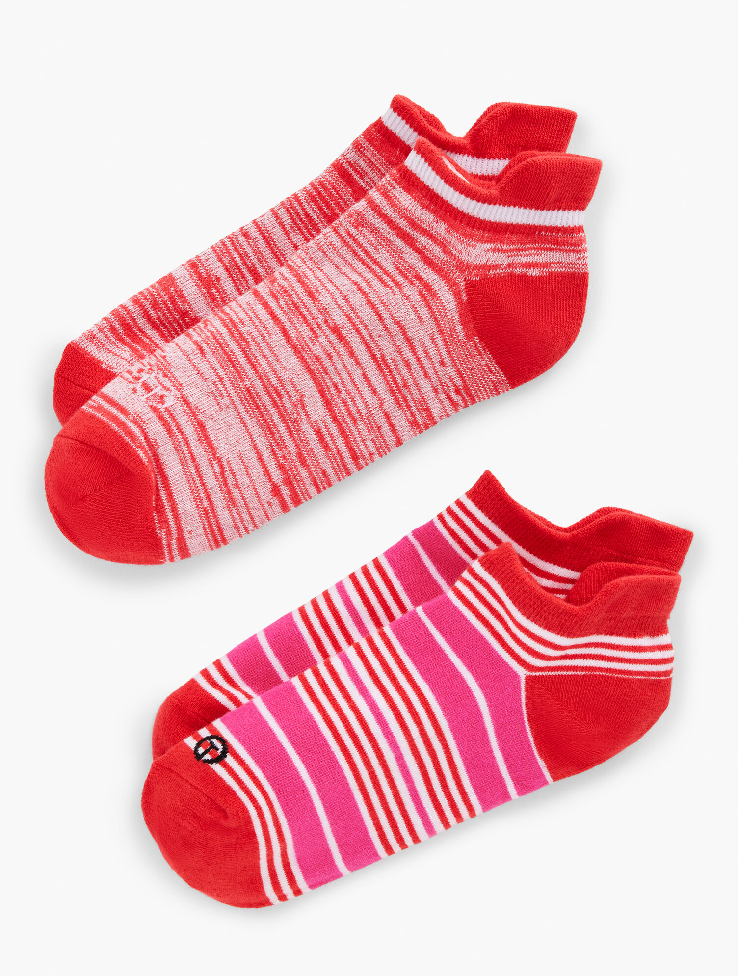 Stripe Two Pair Ankle Socks | Talbots