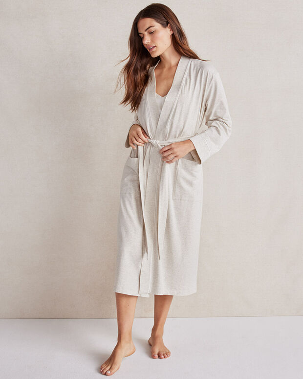 Organic Cotton Jersey Heather Robe | Haven Well Within