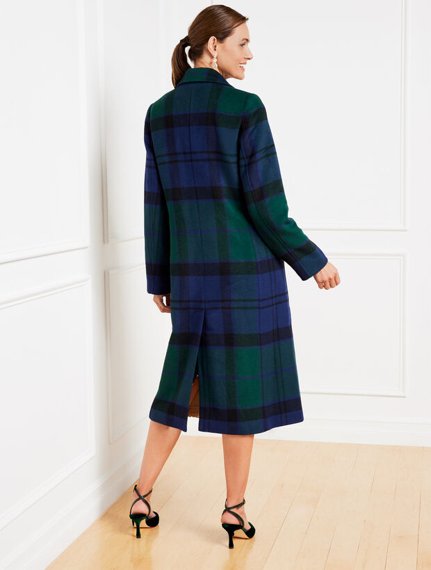 Wool Blend Coat - Terrific Tartan | Talbots