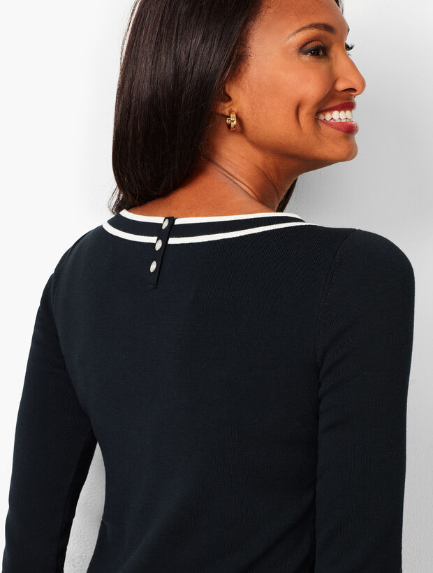 Classic Bateau-Neck Sweater - Tipped | Talbots
