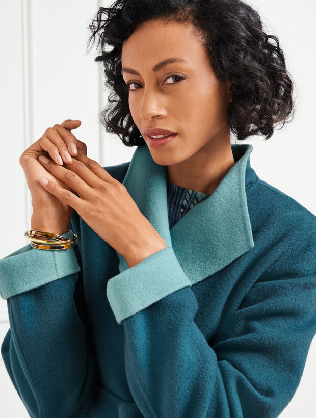 Belted Double Face Jacket | Talbots