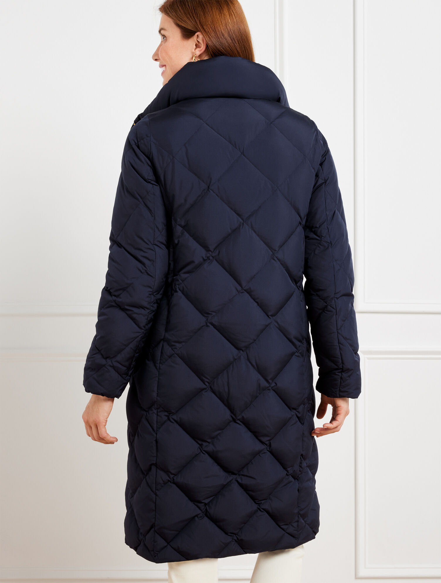 Diamond Quilted Down Puffer Coat | Talbots