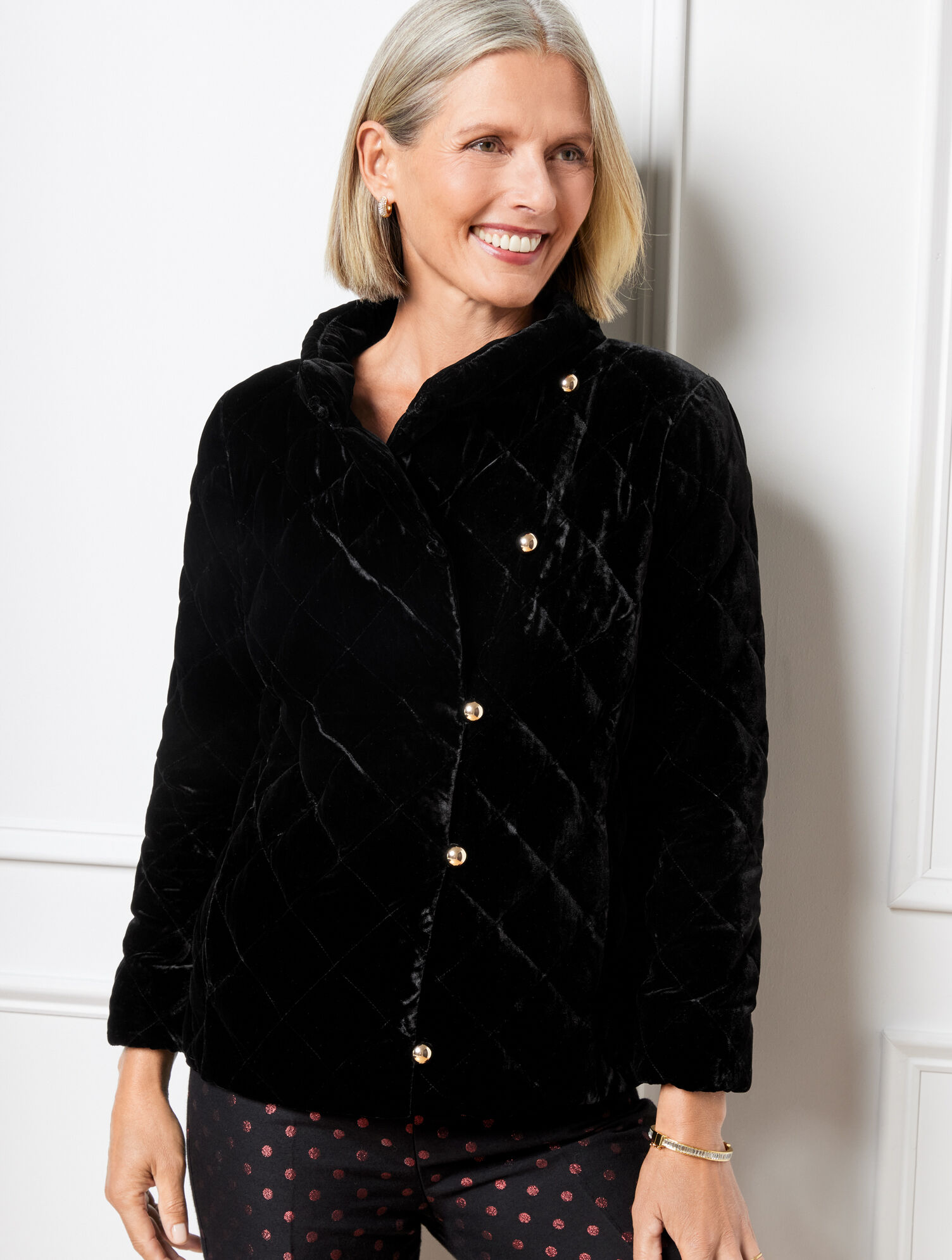 Quilted Velvet Jacket | Talbots