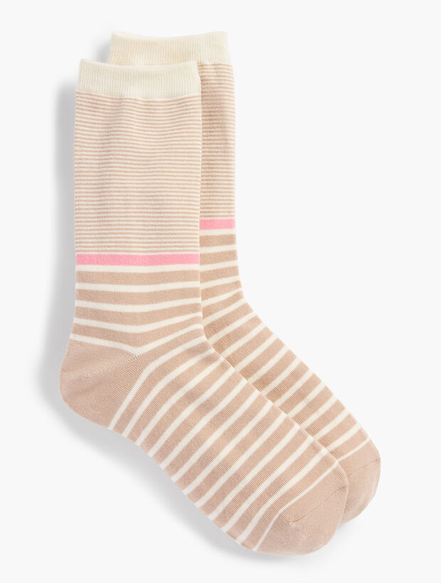 Multi-Bretton Stripe Trouser Sock | Talbots