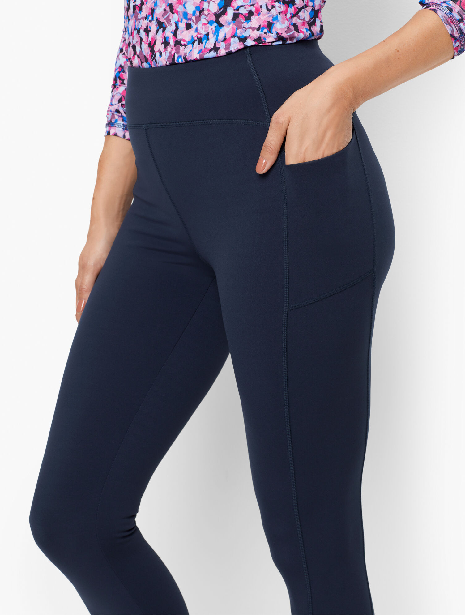 Performance Interlock Leggings | Talbots