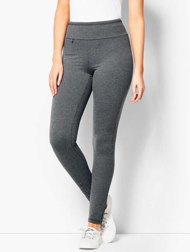 Textured High-Waist Legging | Talbots