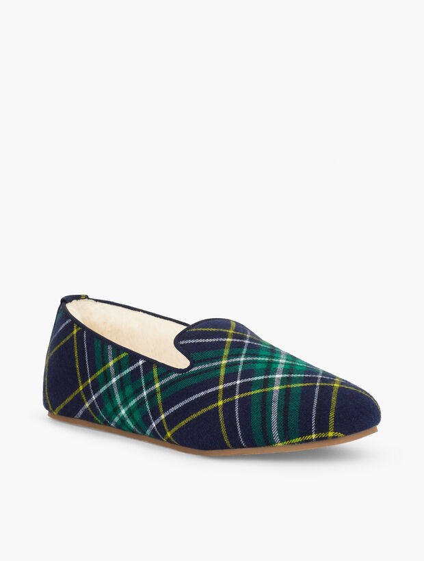 Cabin Plaid Slippers | Talbots