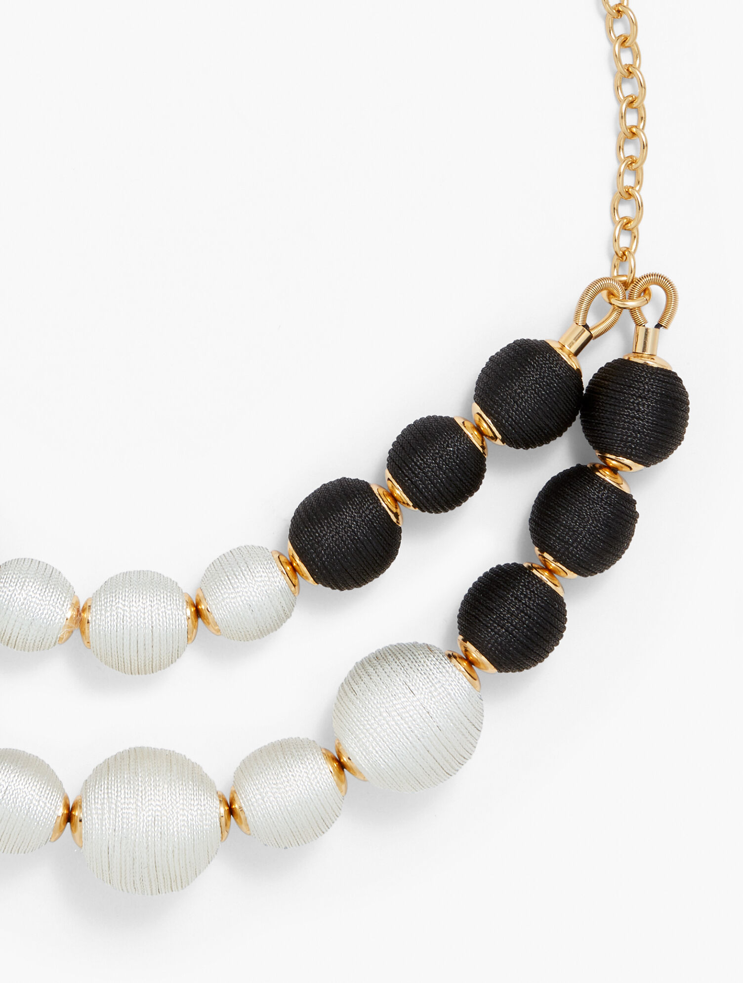 Thread-Wrapped Sphere Necklace | Talbots