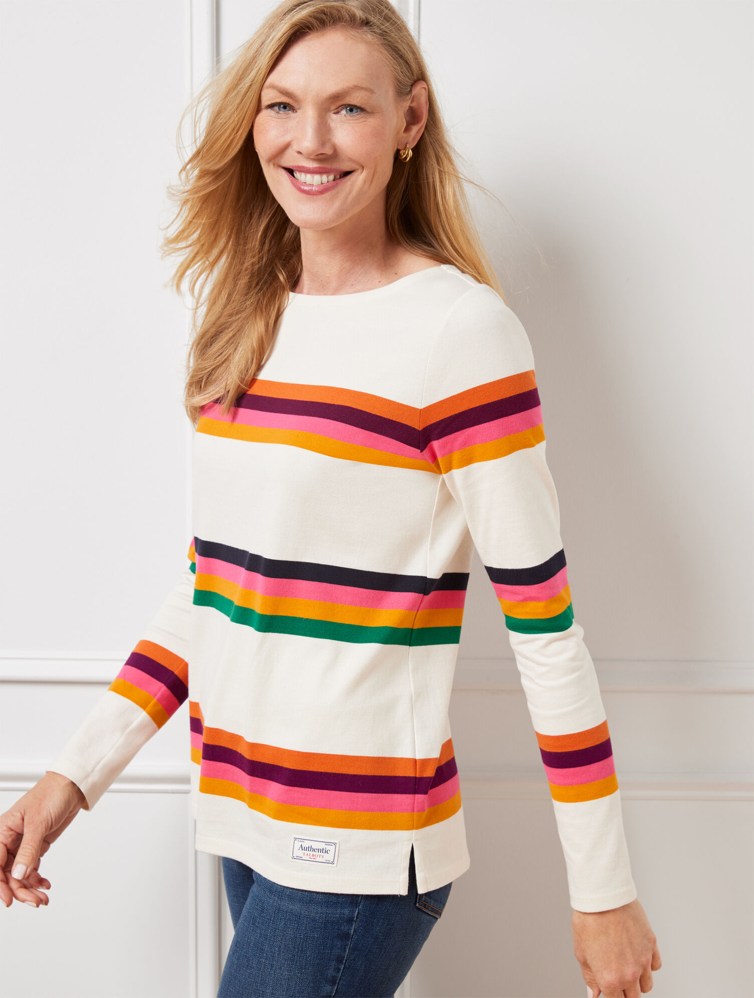 Authentic Talbots Tee - Annabelle Stripe | Talbots