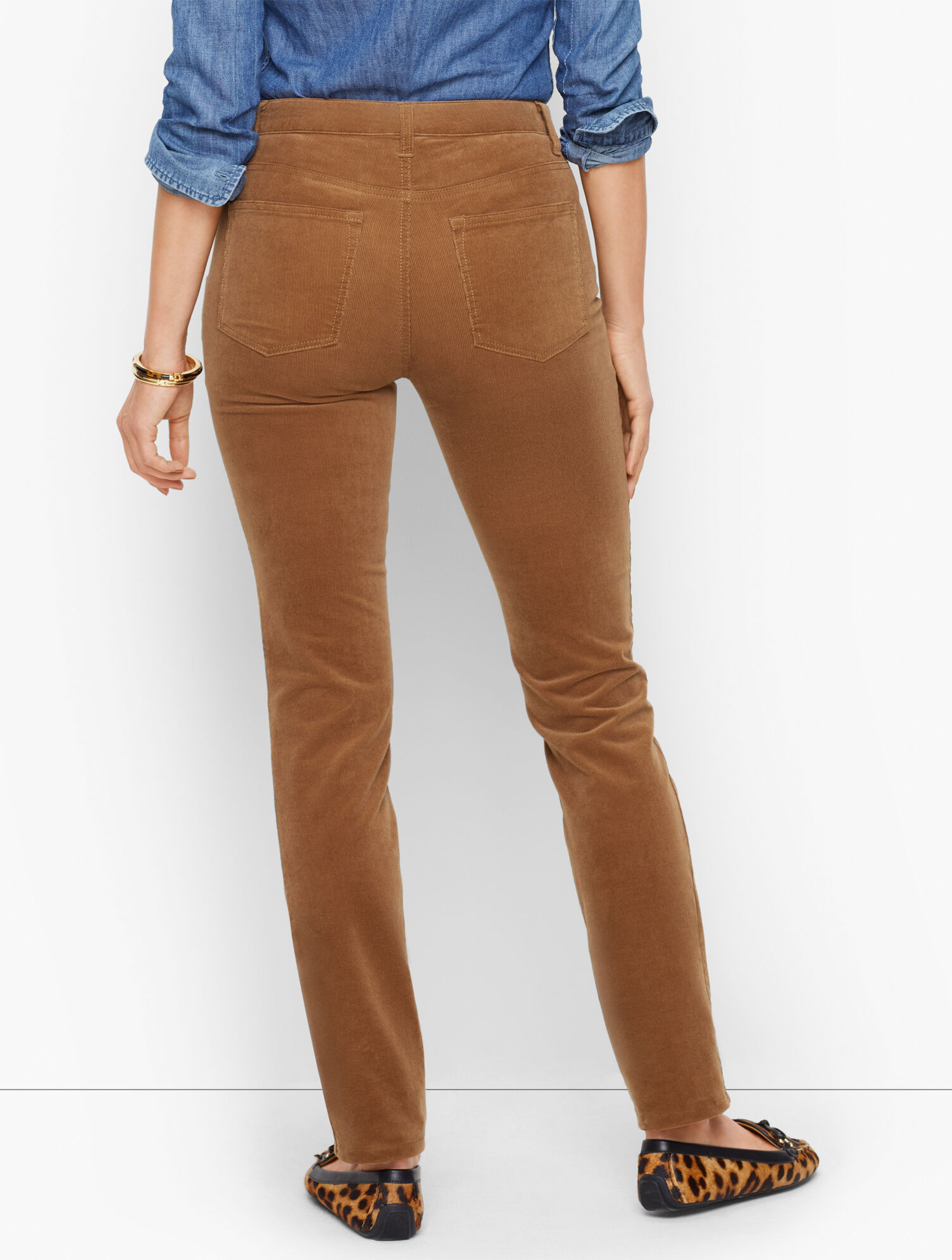 Stretch Corduroy Straight Leg Pants | Talbots