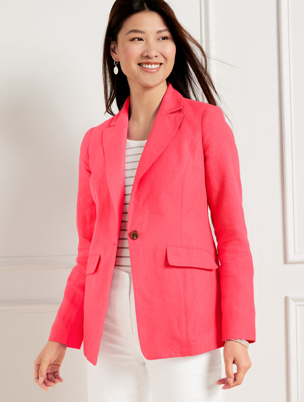 Classic Linen Blazer | Talbots