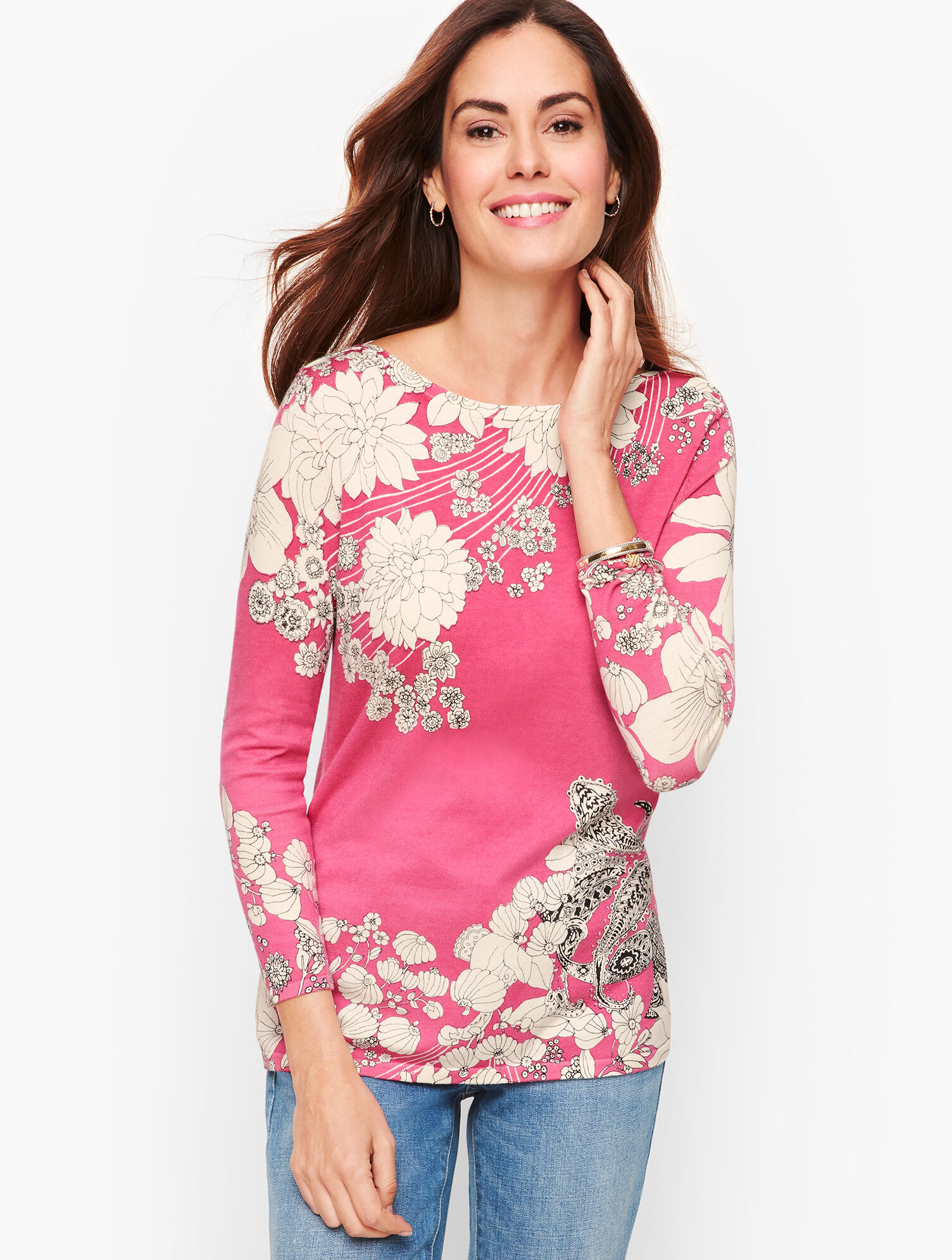 Floral Paisley Sweater | Talbots
