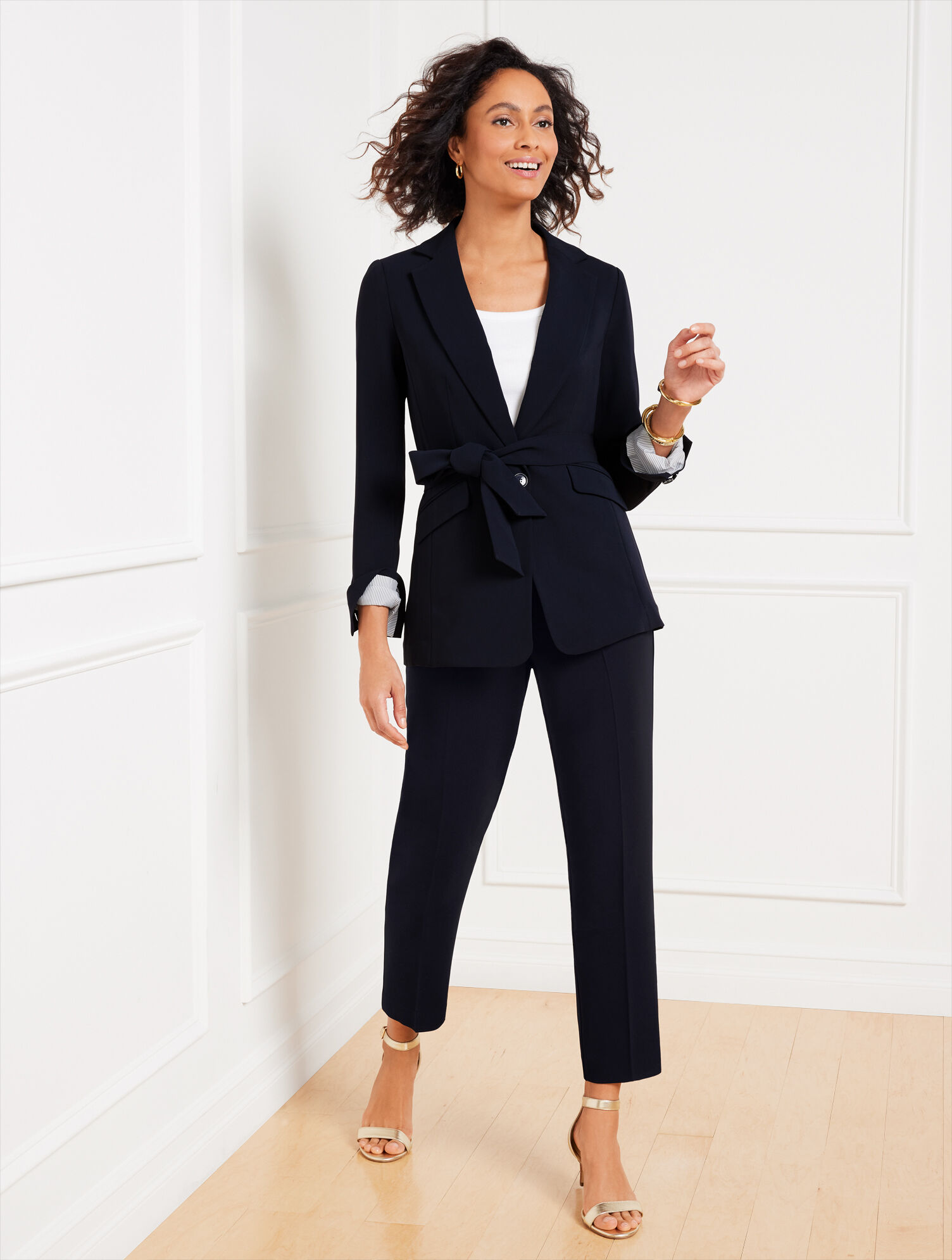 Easy Travel Tapered Ankle Pants | Talbots