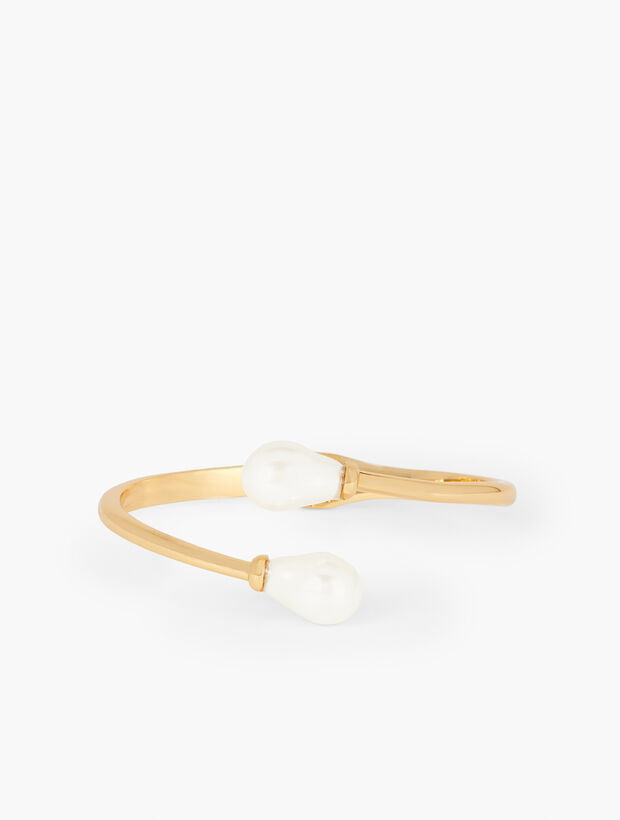 Baroque Pearl Hinge Bangle | Talbots