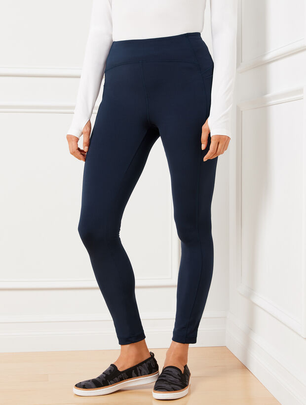 Performance Interlock Leggings | Talbots