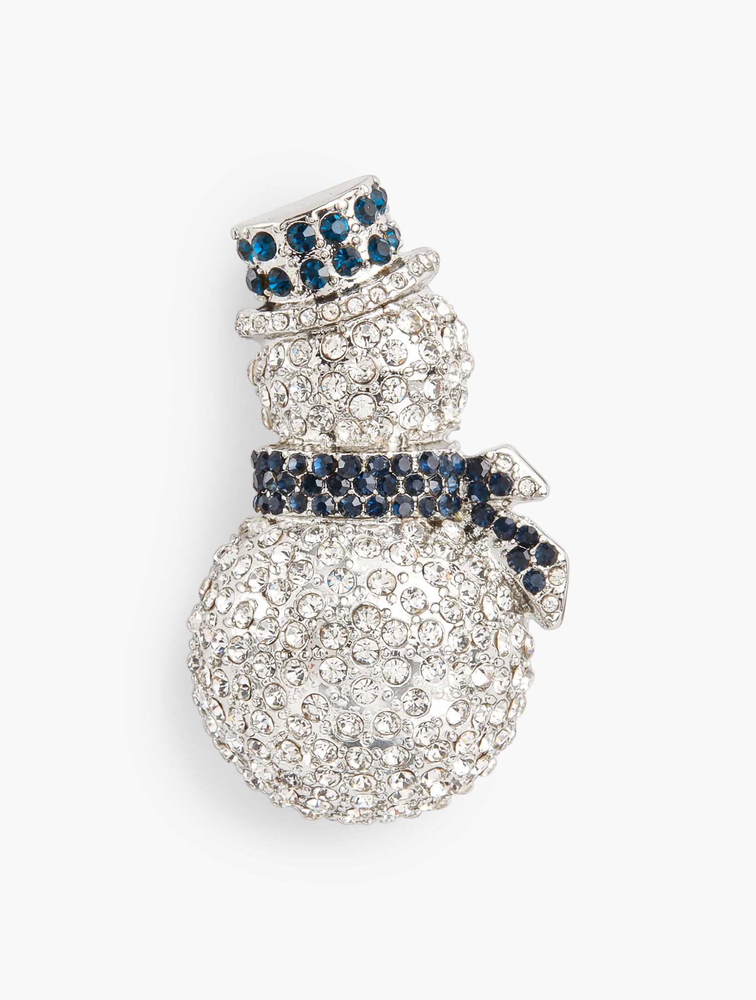 Crystal Snowman Brooch | Talbots