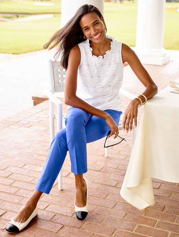 Opulent Eyelet Shell | Talbots