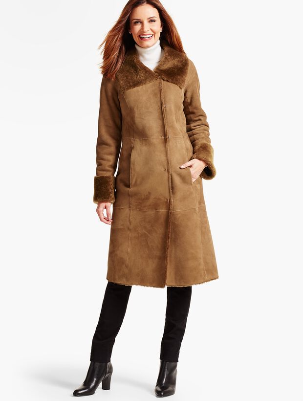 full length shearling coat
