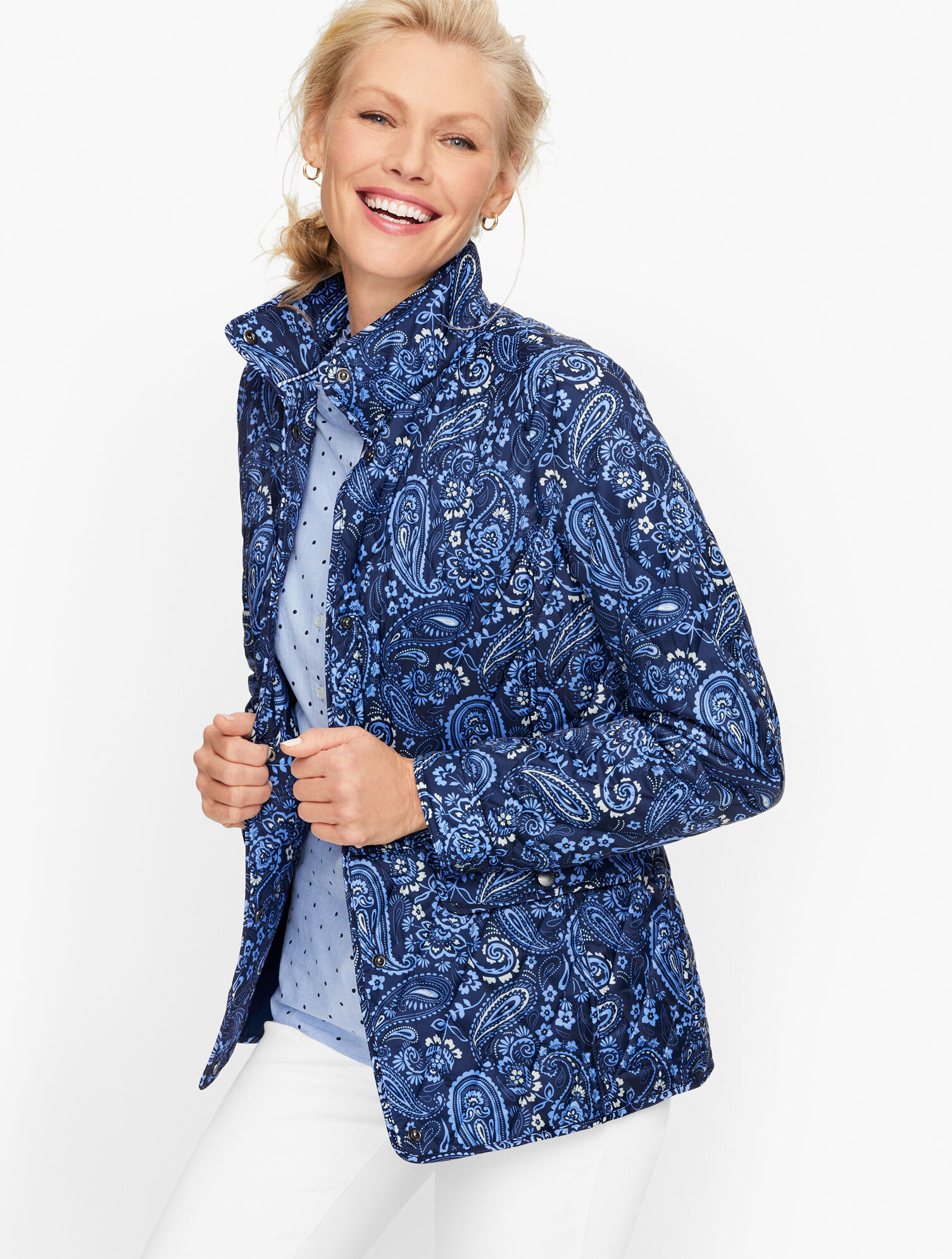 Quilted Paisley Jacket | Talbots