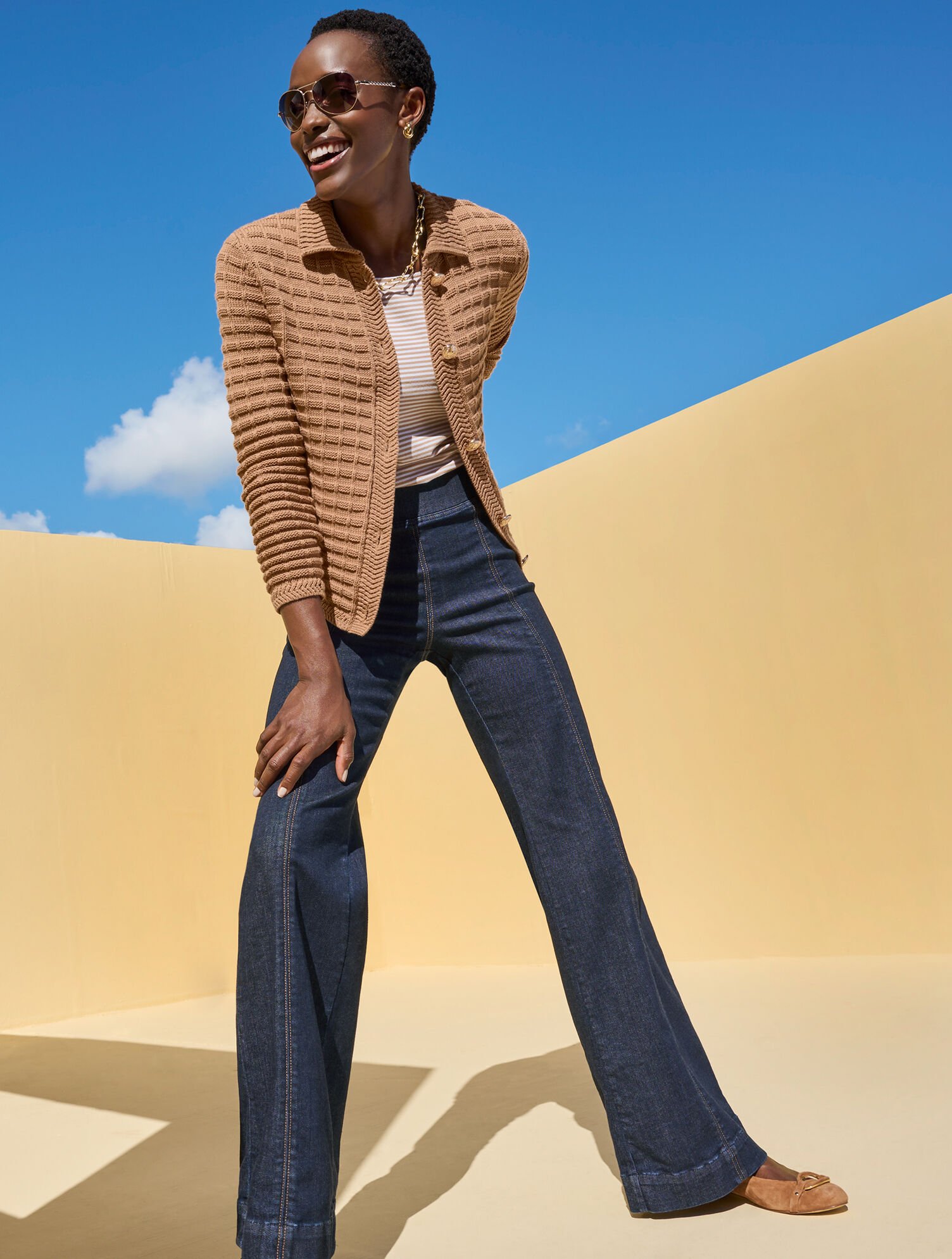 180° Two-Way Tank - Belleville Stripe | Talbots