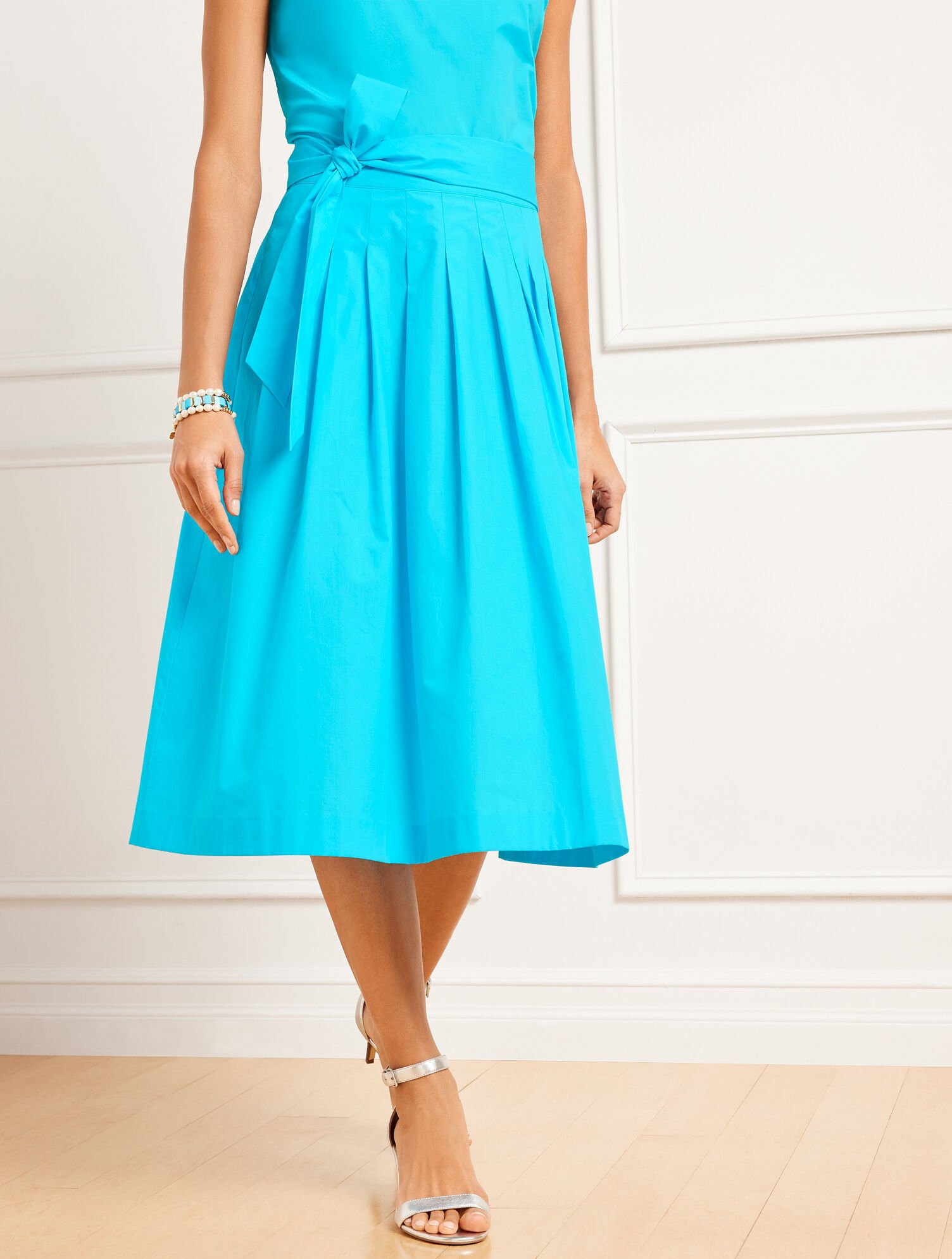The Piper Pleated Midi Skirt | Talbots