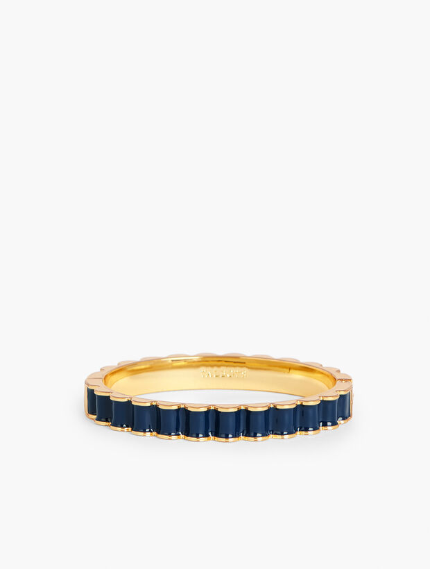 Scalloped Enamel Bangle | Talbots