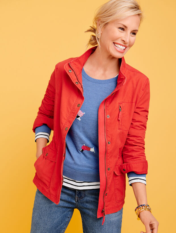 Cotton Twill Field Jacket | Talbots