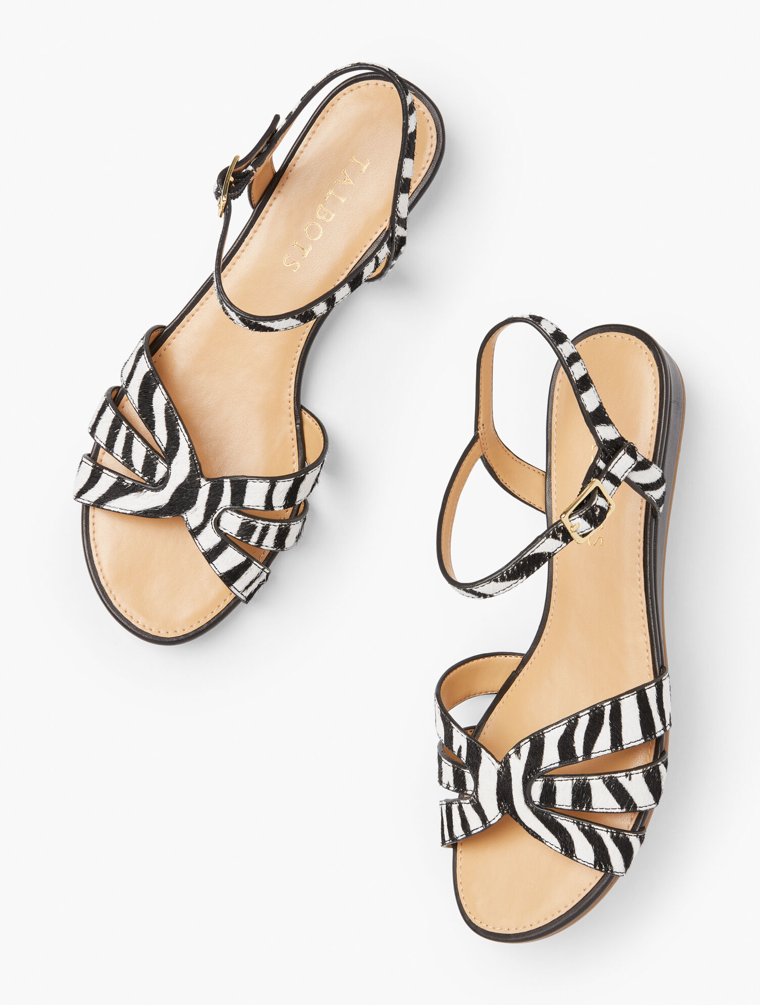 Daisy Micro Wedge Sandals - Haircalf Leather | Talbots