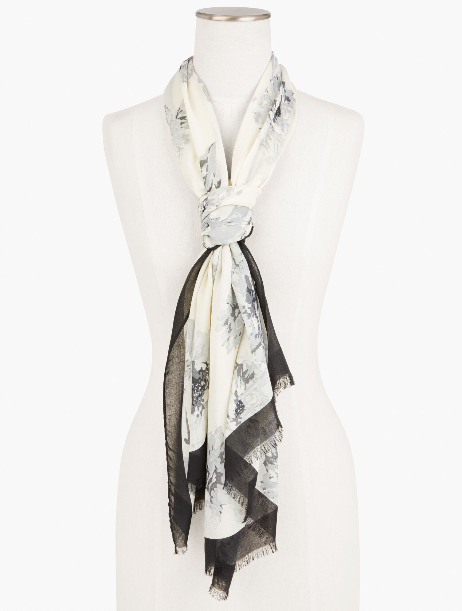 Spaced Floral Oblong Scarf | Talbots