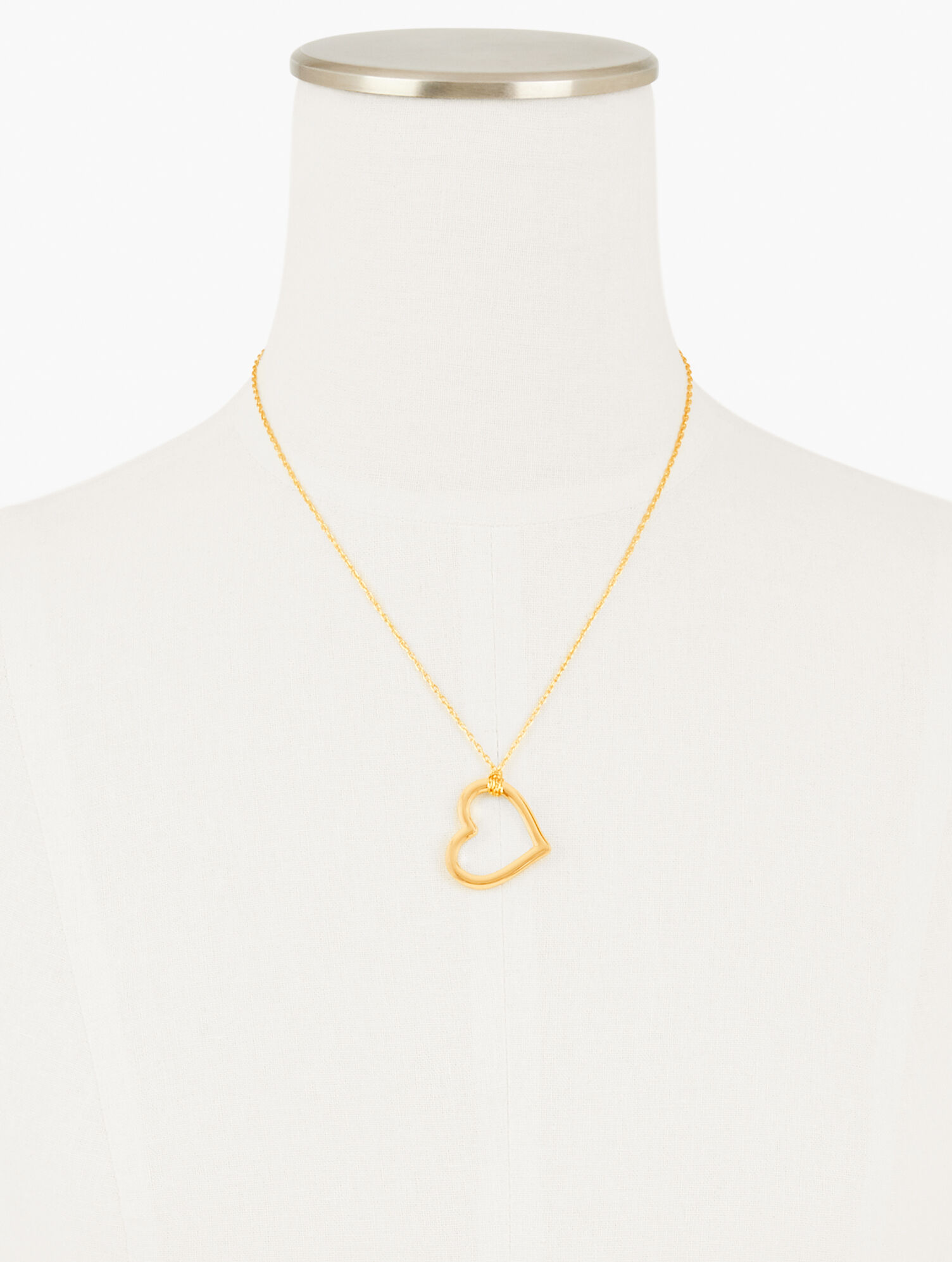 Open Heart Pendant Necklace | Talbots