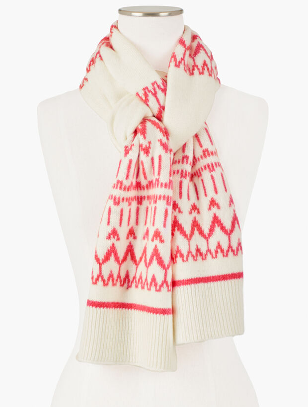 Snowy Fair Isle Scarf | Talbots