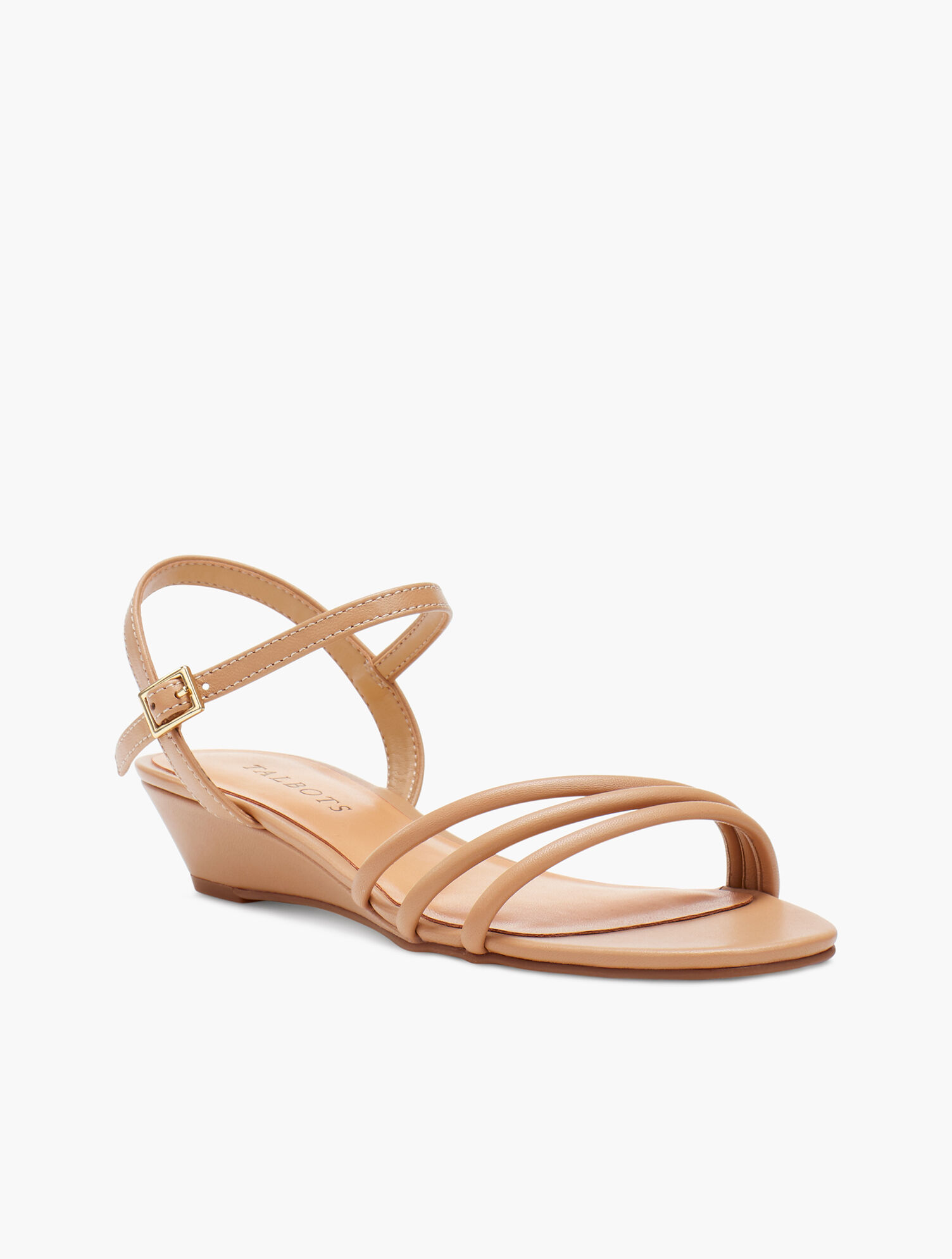 Cora Multi Strap Mini Wedge Sandals - Nappa Leather | Talbots