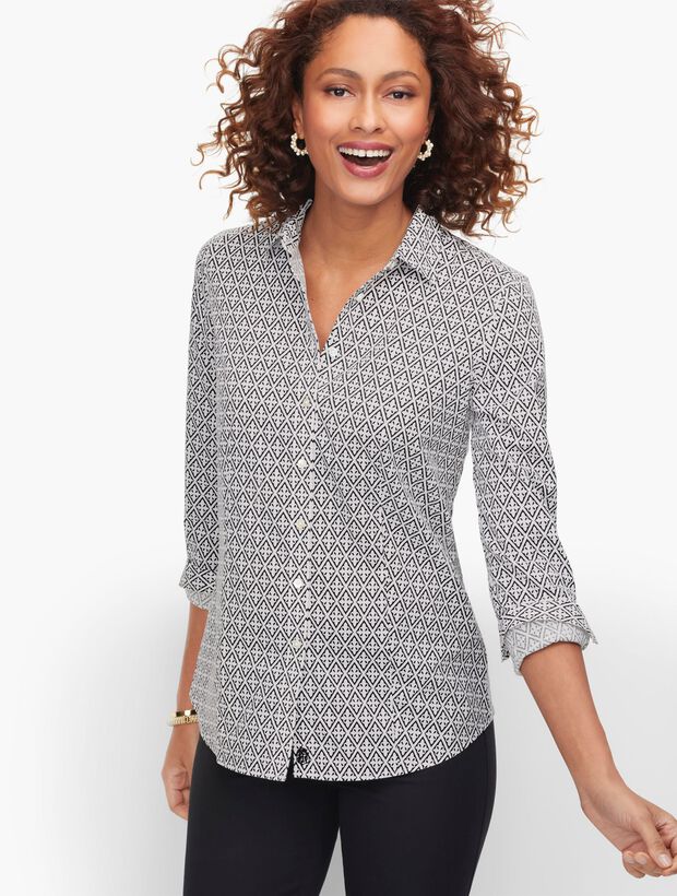 Perfect Shirt - Tile Print | Talbots