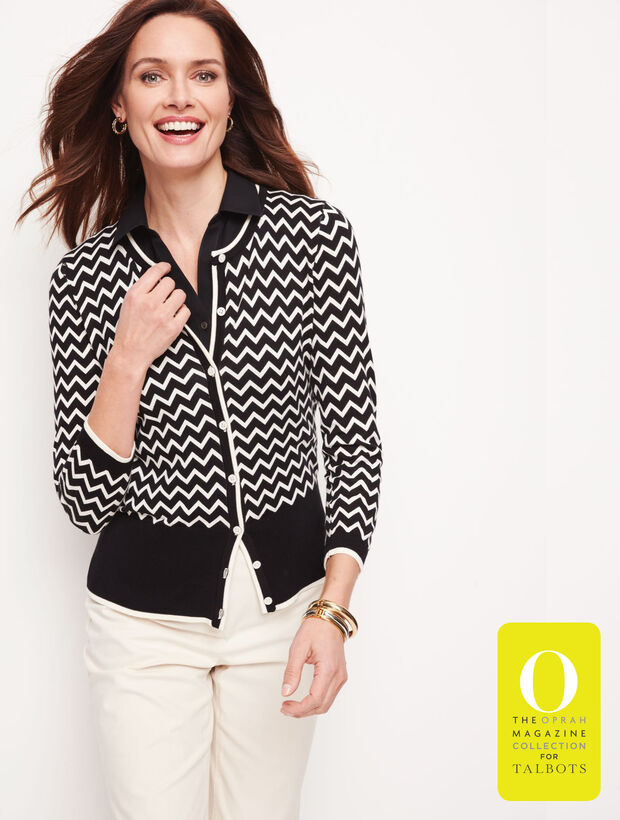 Chevron Cardigan | Talbots