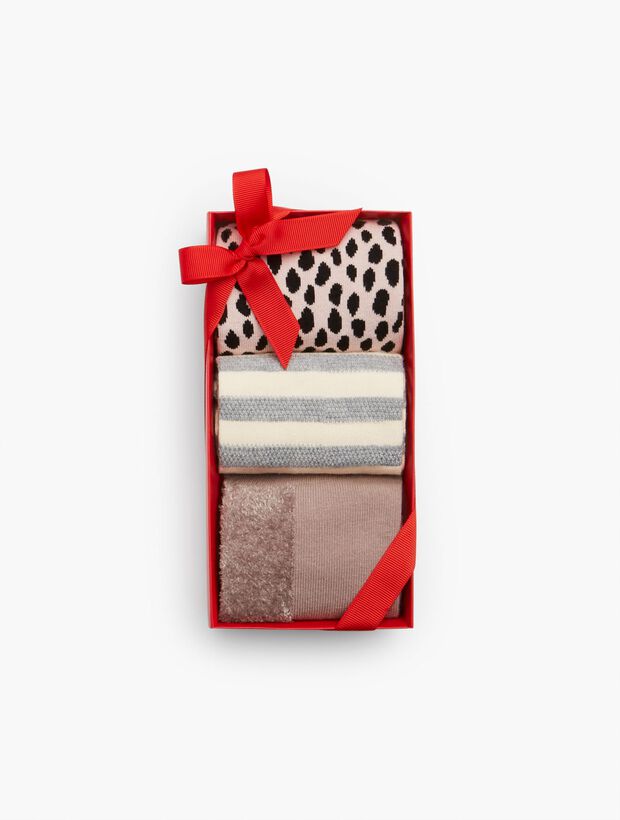 Boxed Three Pair Sock Set - Lounge | Talbots