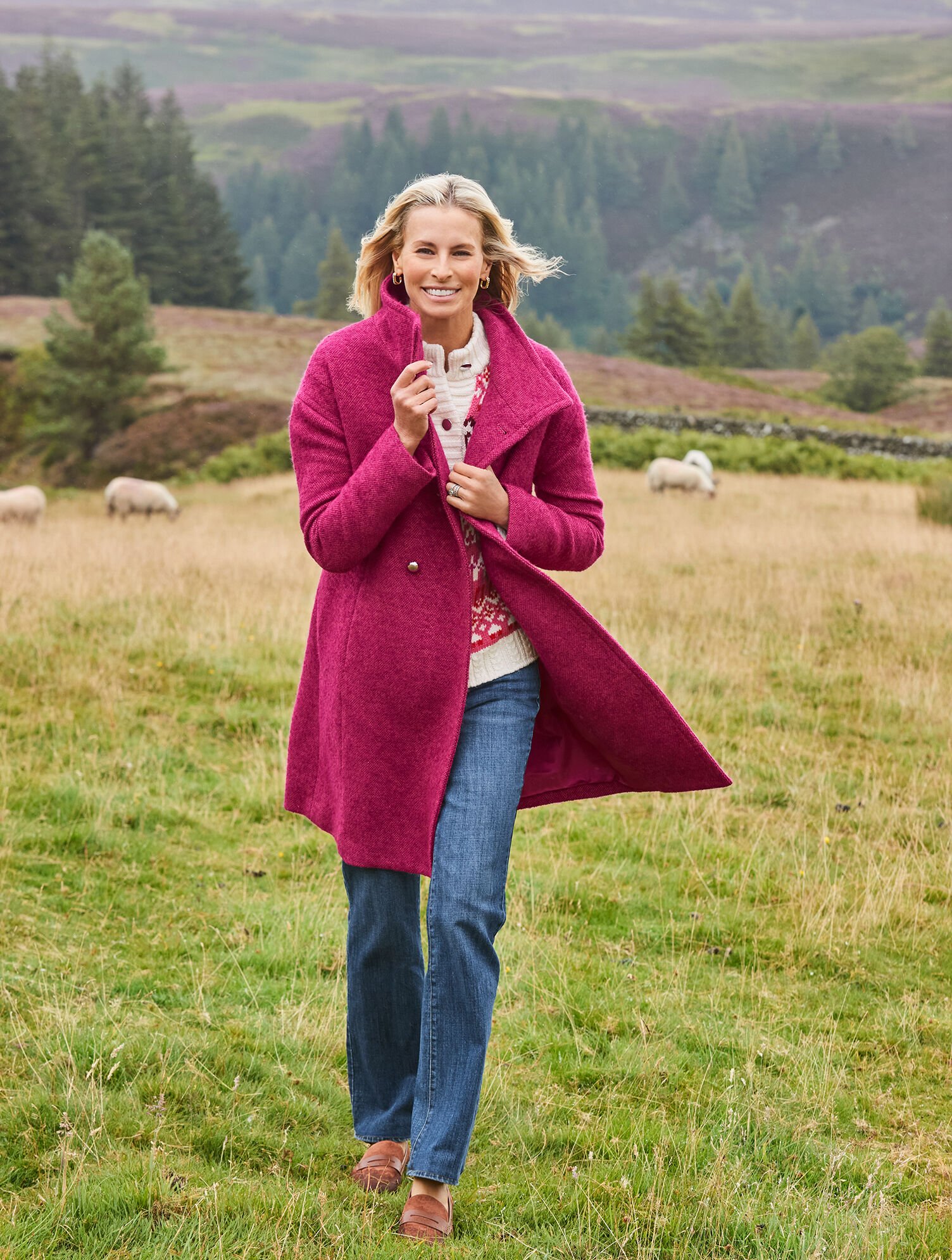 Mockneck Cardigan - Modern Fair Isle | Talbots