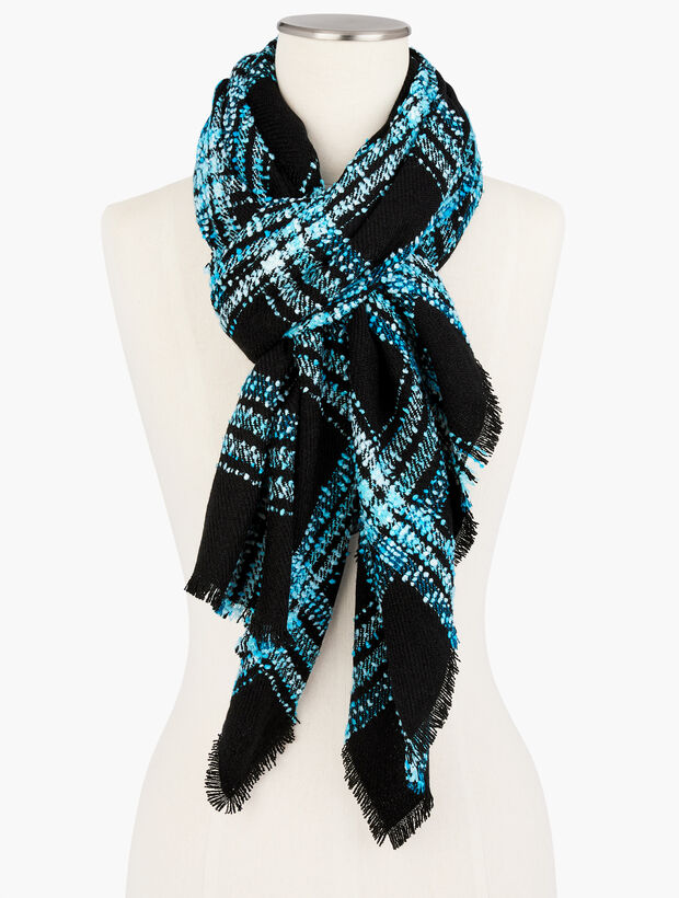 Snow Plaid Oblong Scarf | Talbots