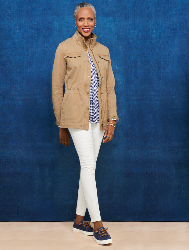Twill Field Jacket | Talbots
