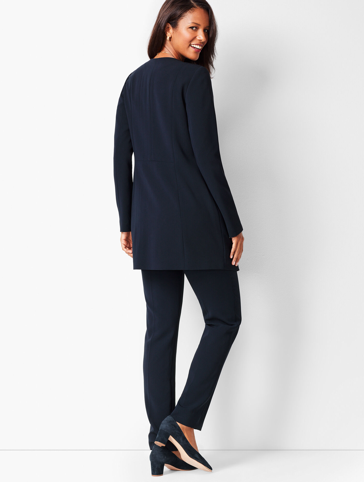 Easy Travel Open-Front Topper | Talbots