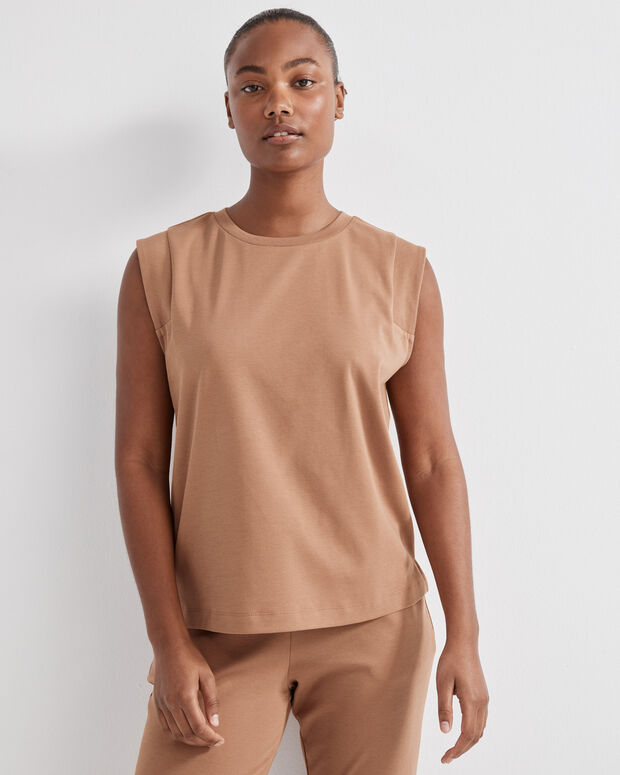 Organic Cotton Interlock Cap Sleeve Tee | Haven Well Within