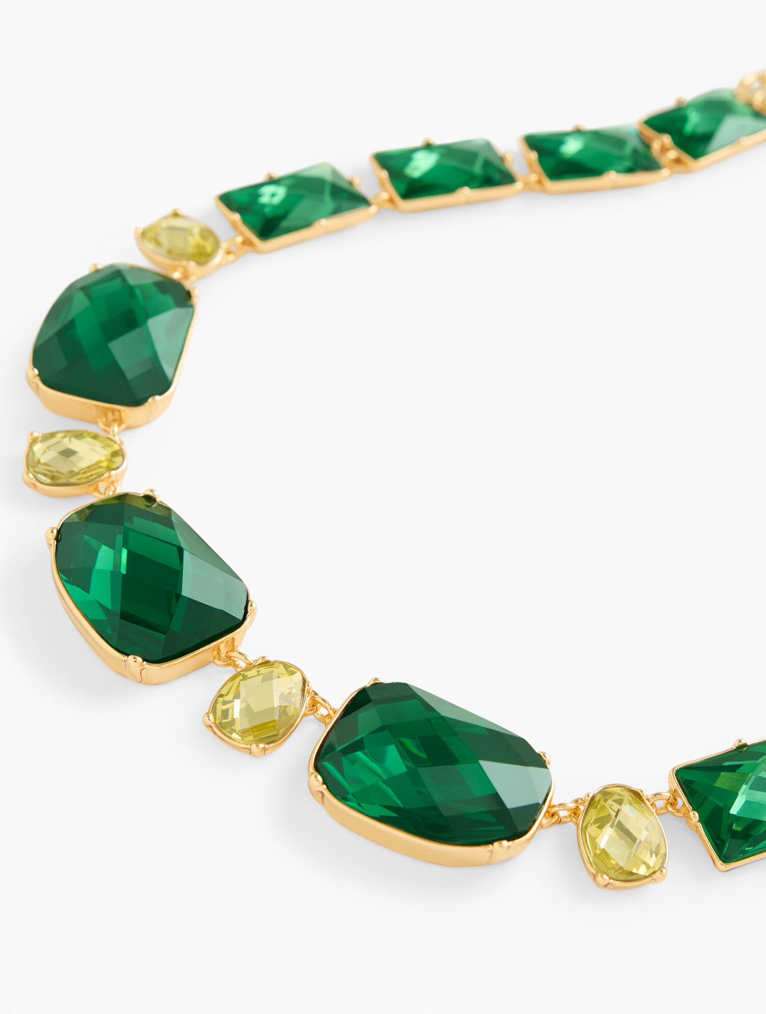 Checkerboard Stone Statement Necklace | Talbots