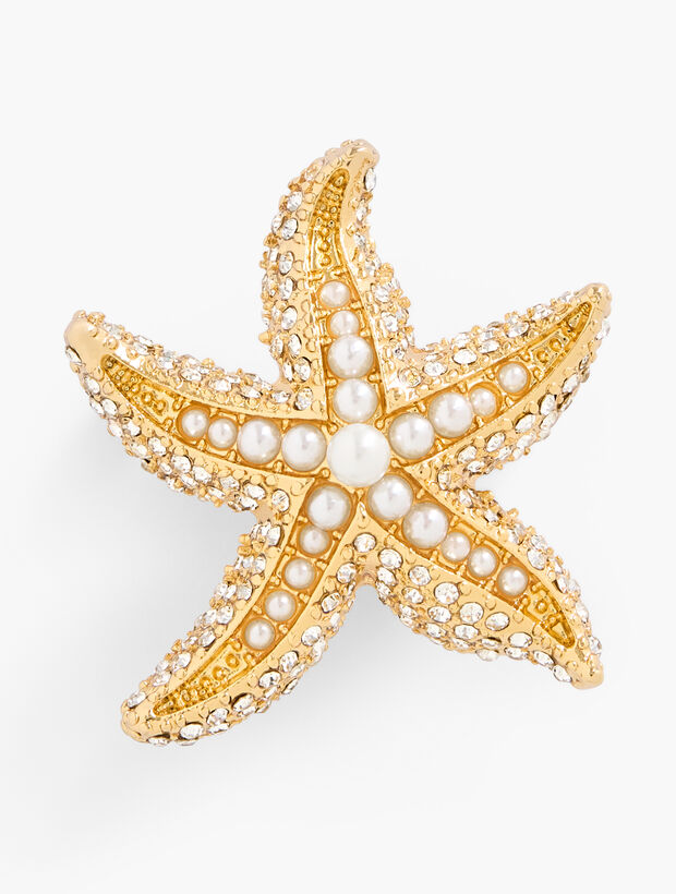 Embellished Starfish Brooch | Talbots