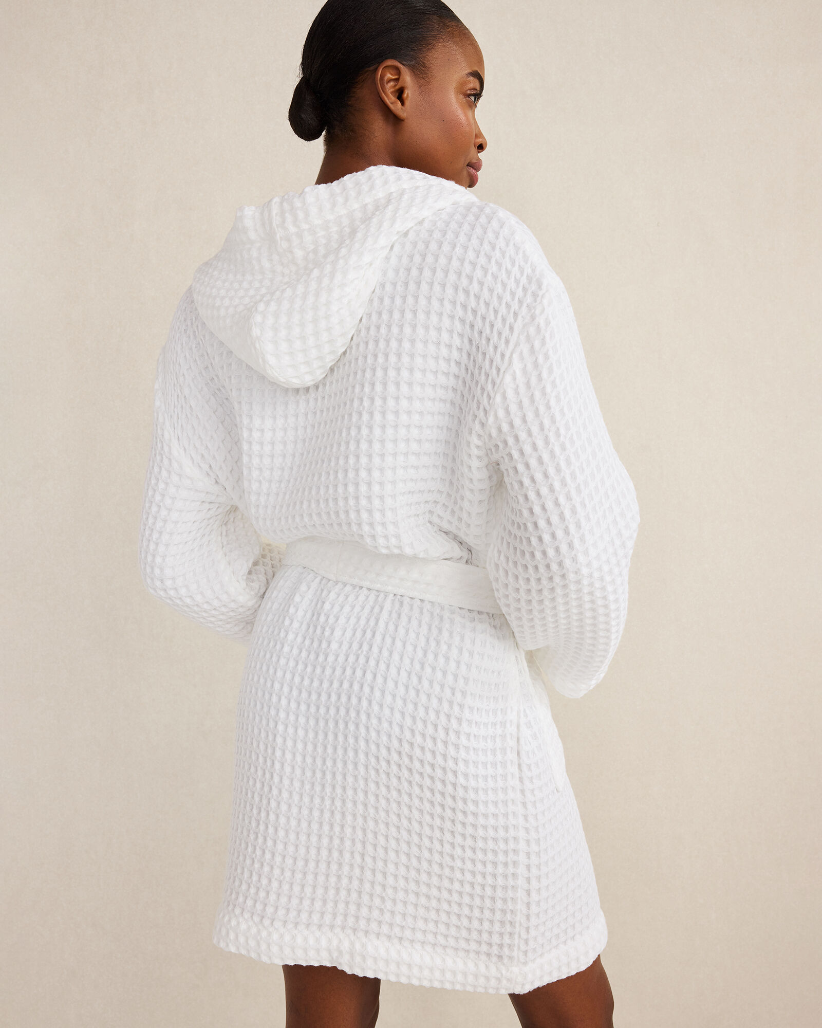 Organic Cotton Waffle Hooded Robe | Haven Well Within