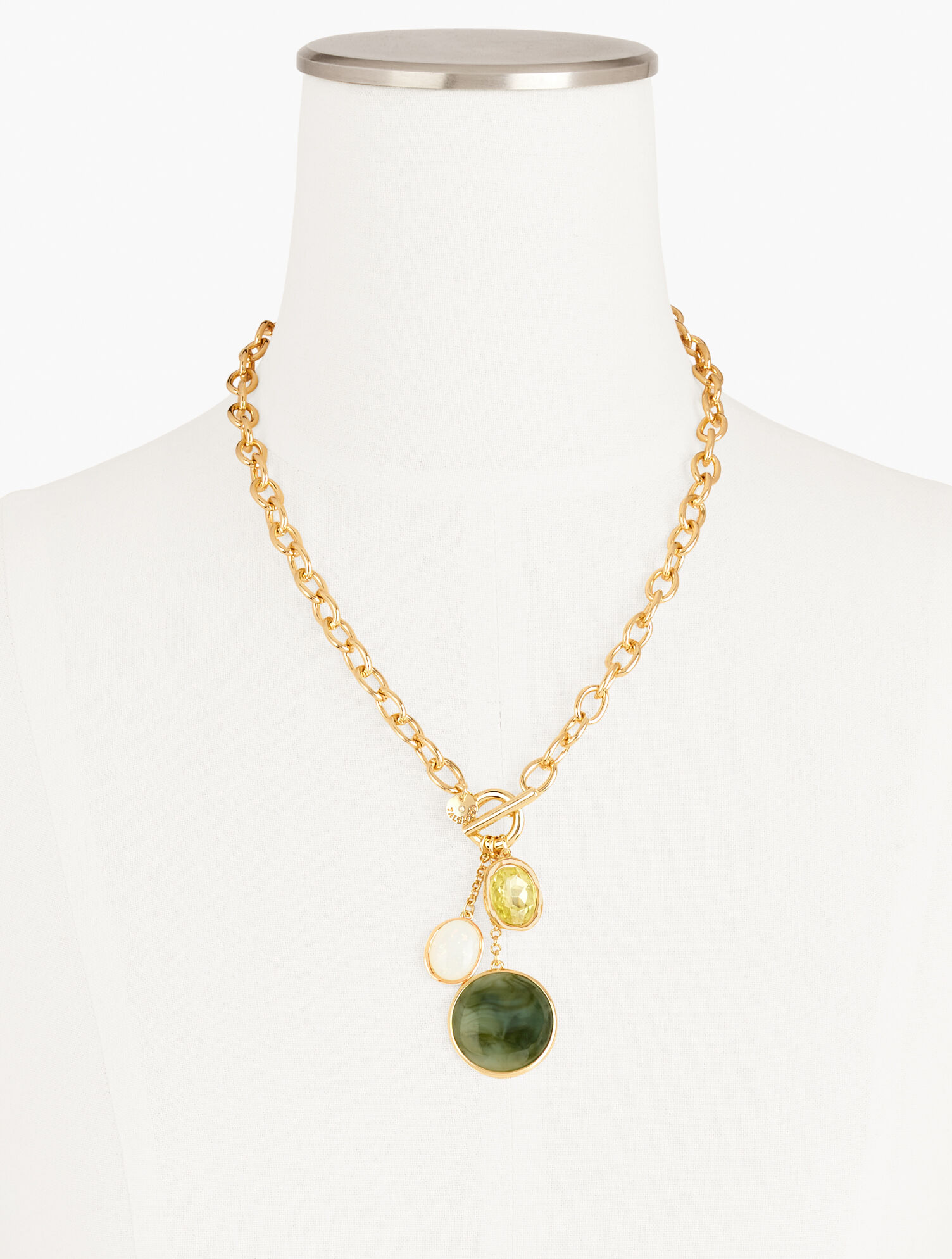 Molten Stone Cluster Necklace | Talbots