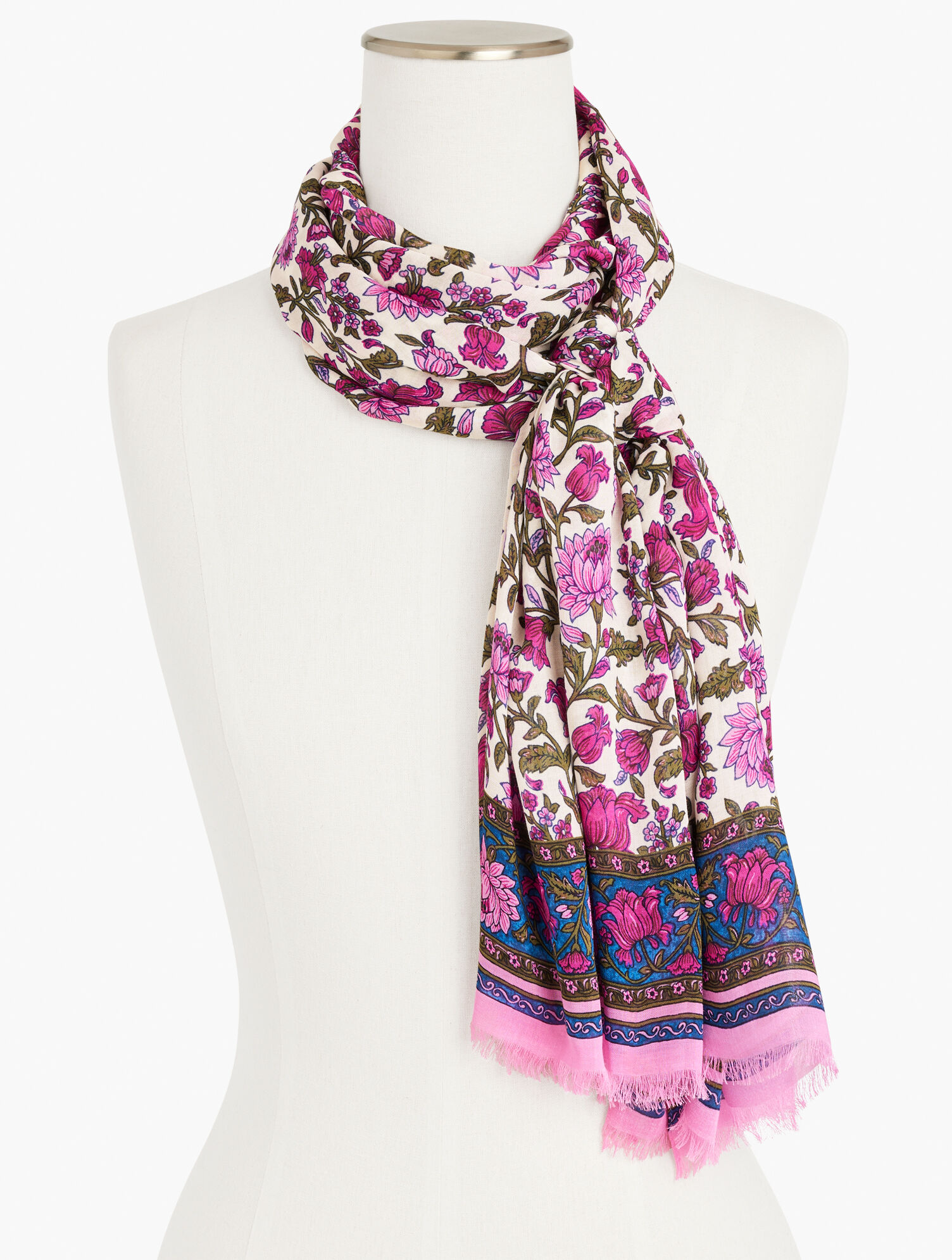 Enchanting Floral Oblong Scarf | Talbots