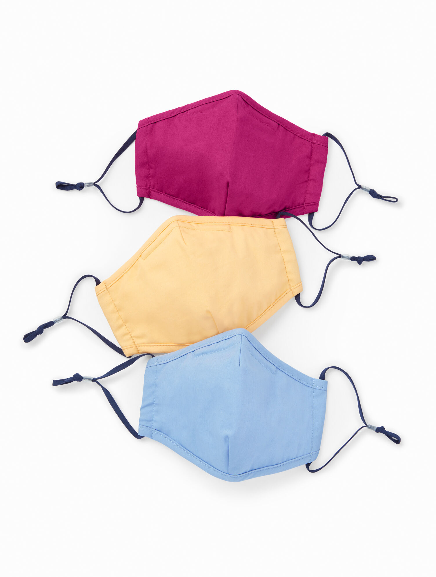 Three Pack Solid Face Masks | Talbots